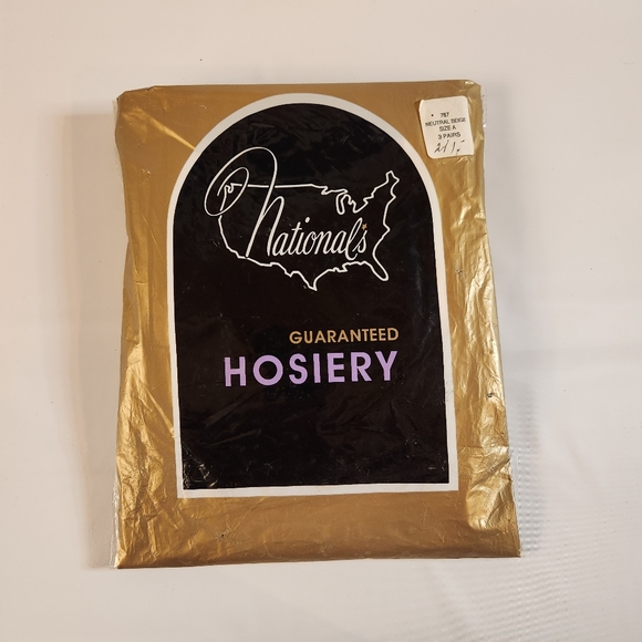 national hosiery | Accessories | Vintage National Hosiery 3 Pair Thigh ...